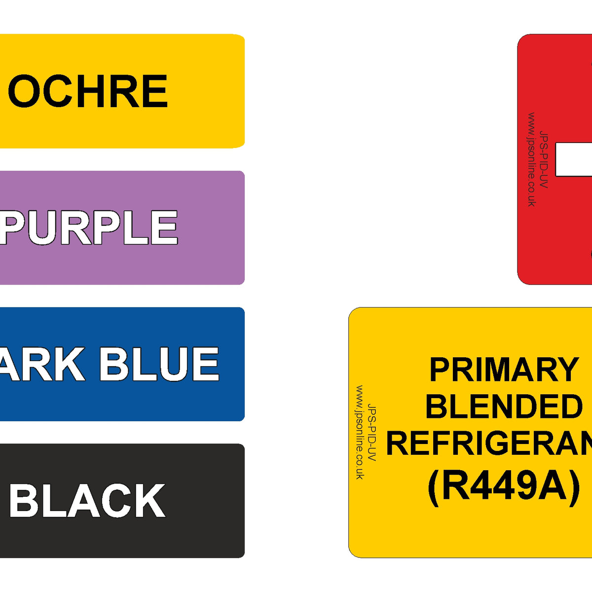 Bespoke Pipe Identification Labels (Pack of 50) – JPS Online Ltd