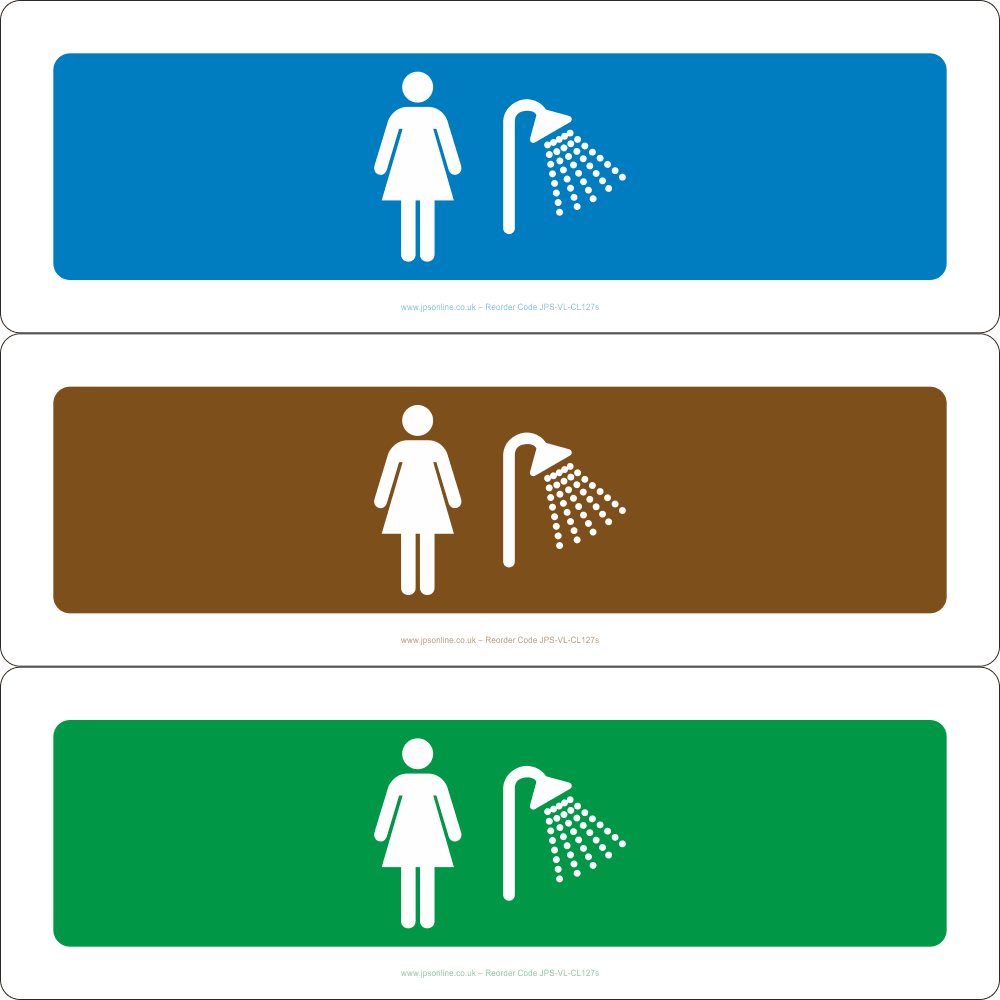 Female Showers Sign – JPS Online Ltd