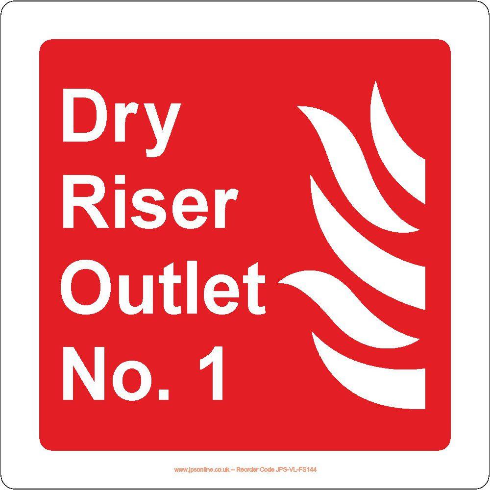Dry Riser Outlet No. 1 Sign – JPS Online Ltd