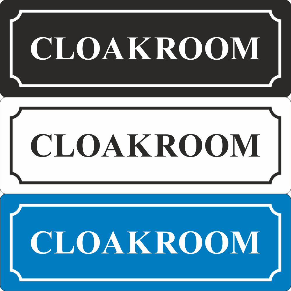 Cloakroom Sign – JPS Online Ltd