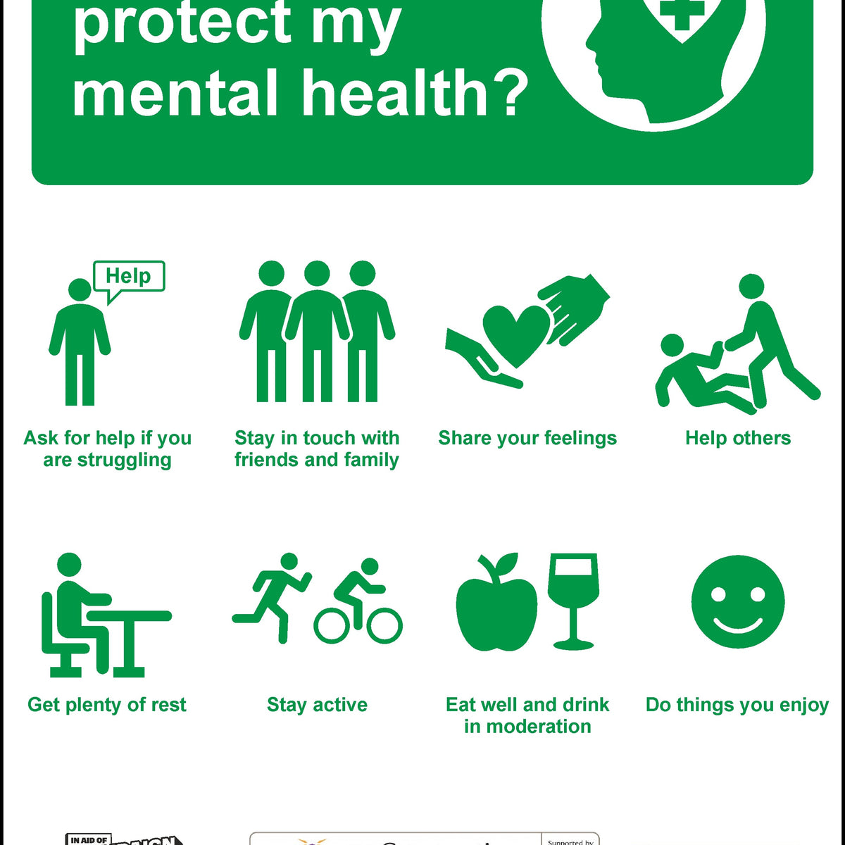 How Can I Protect My Mental Health Sign – JPS Online Ltd